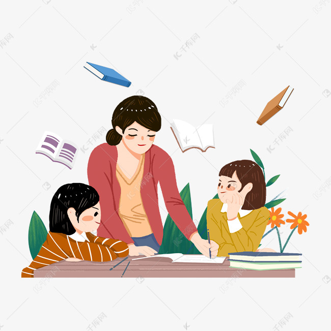 研学学习读书卡通素材图片免费下载-千库网