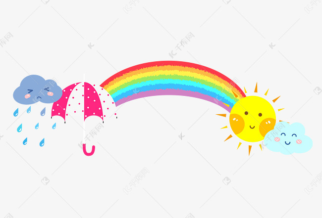 雨后彩虹素材图片免费下载-千库网