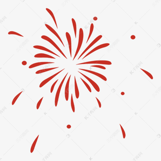 红色烟花烟火素材图片免费下载-千库网