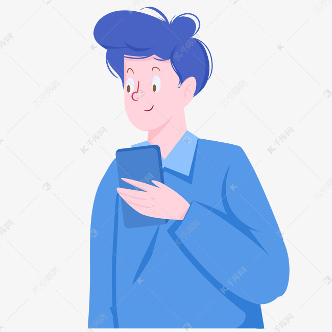 看手机的男士素材图片免费下载-千库网