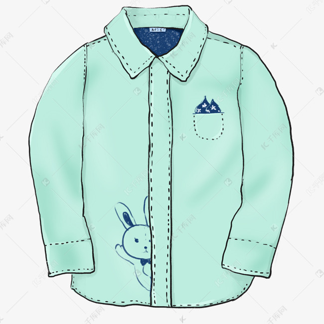衬衣儿童衬衫绿色素材图片免费下载-千库网