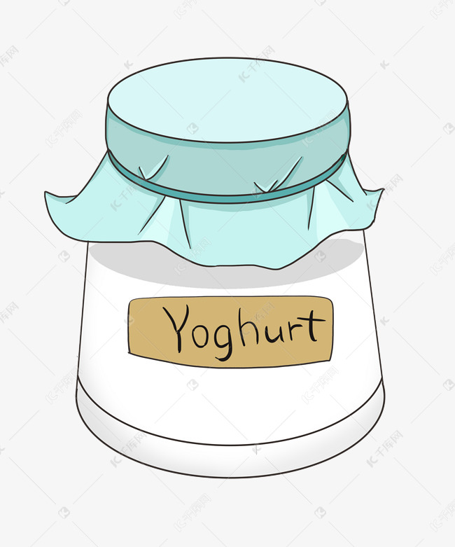 卡通手绘瓶装酸奶素材图片免费下载-千库网