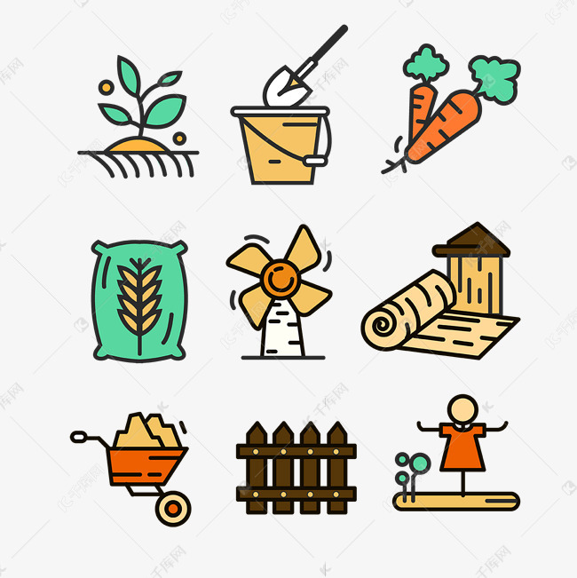 农场农业图标素材图片免费下载-千库网