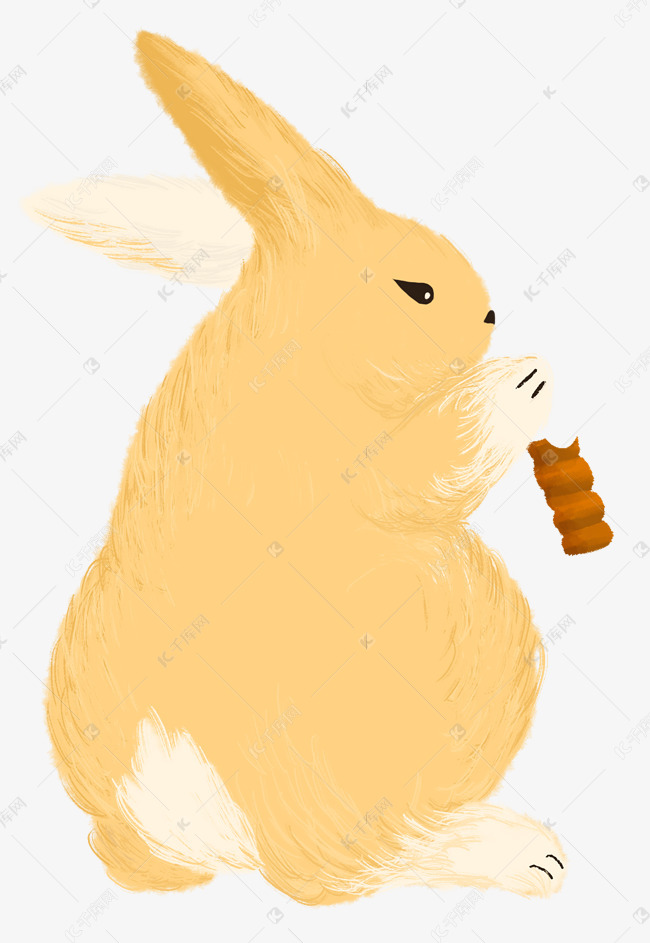 黄色兔子素材图片免费下载-千库网