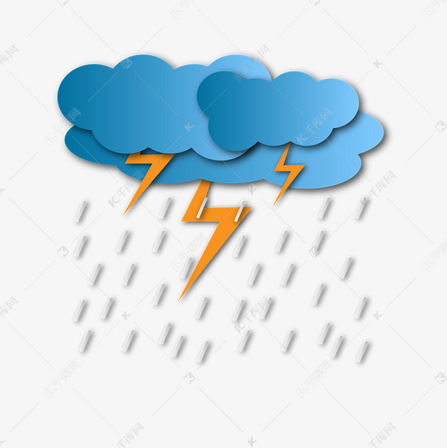 雷雨下雨天气素材图片免费下载-千库网