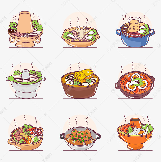 火锅图标矢量图素材图片免费下载-千库网