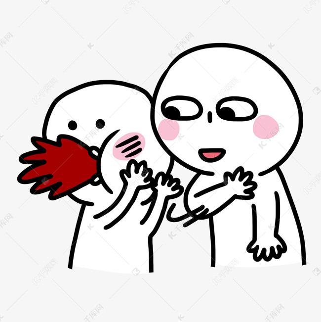 小人打巴掌表情包素材图片免费下载-千库网