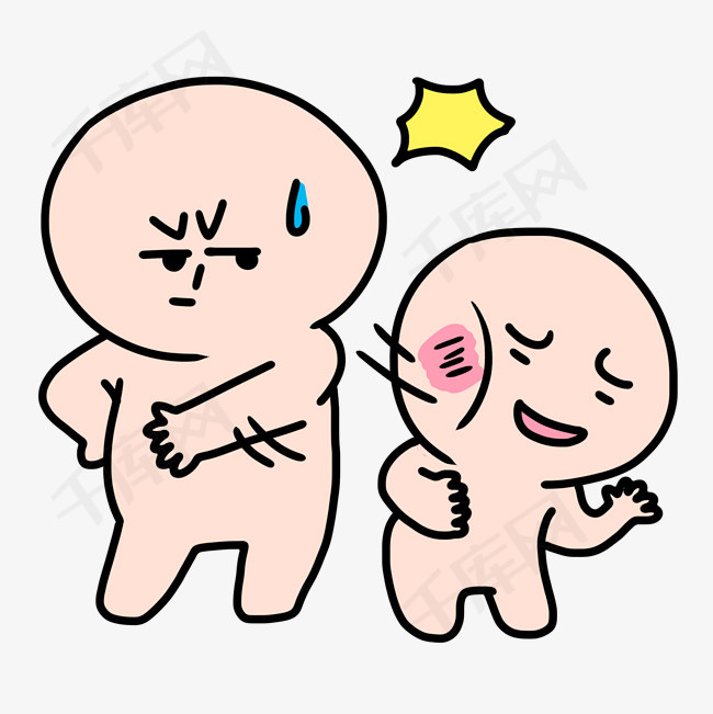 小人打人挨打表情包素材图片免费下载-千库网