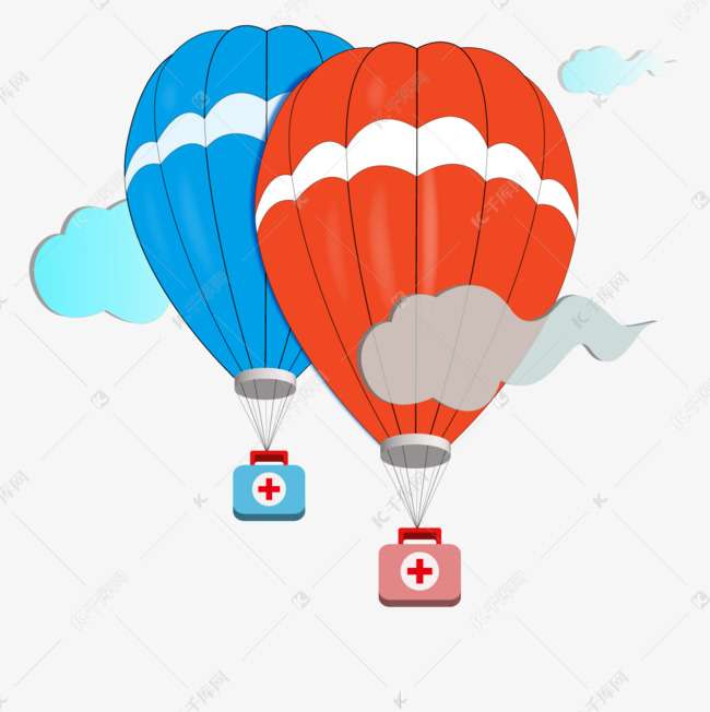 2 5d降落伞素材图片免费下载-千库网