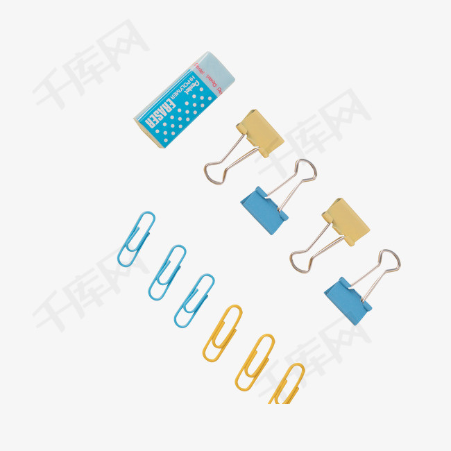曲别针橡皮夹子素材图片免费下载-千库网