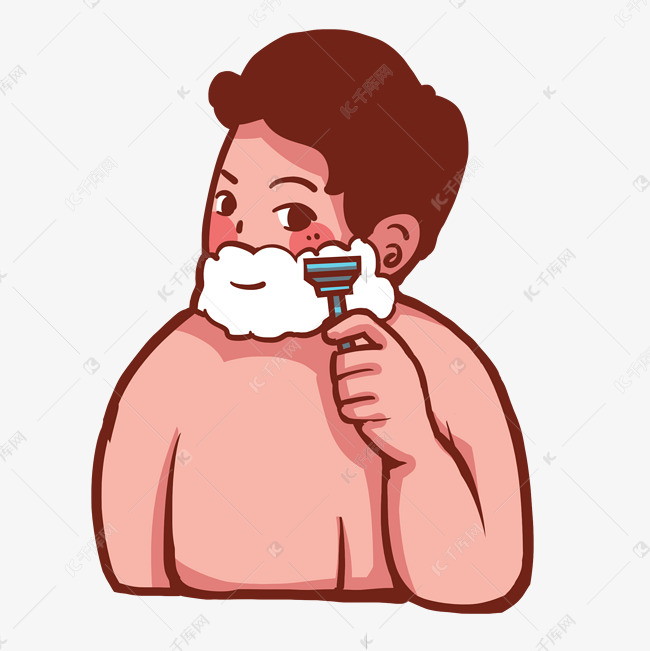 男士日常护肤剃胡子素材图片免费下载-千库网