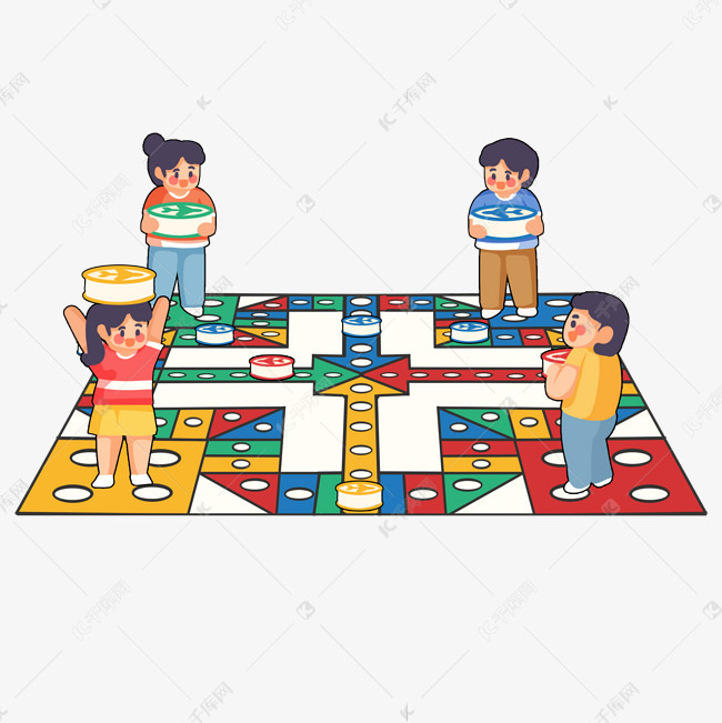 棋牌游戏飞行棋集体游戏素材图片免费下载-千库网