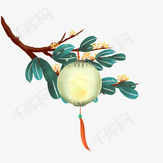 中秋国潮中秋节赏花灯宫灯素材图片免费下载-千库网