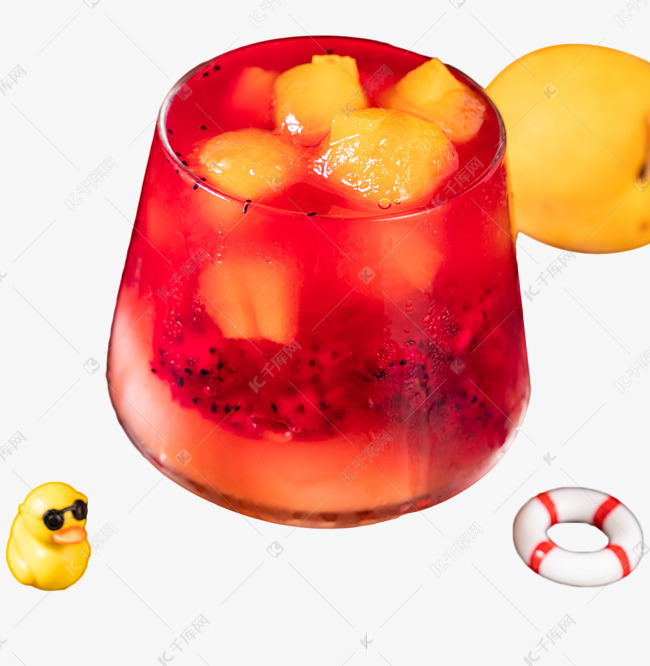 冷饮冰镇火龙果水果汁素材图片免费下载-千库网
