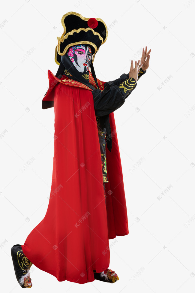 变脸演员变脸表演动作素材图片免费下载-千库网