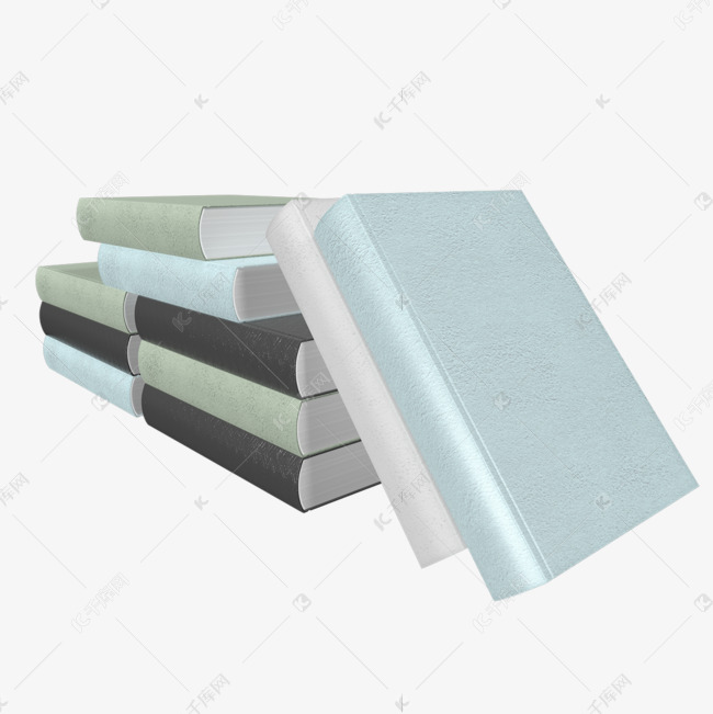 3d书杂乱堆放素材图片免费下载-千库网