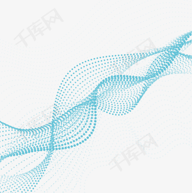螺旋蓝色粒子光效抽象量子素材图片免费下载-千库网