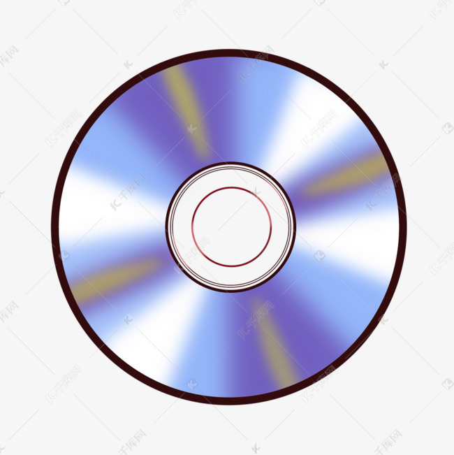蓝色反光cd剪贴画素材图片免费下载-千库网