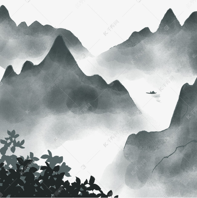 中国风格水墨艺术画墨水素材图片免费下载-千库网
