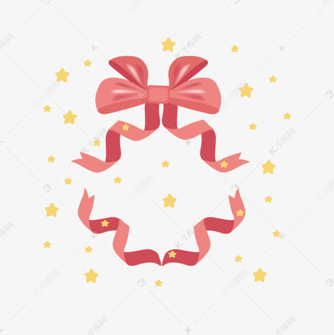 粉色蝴蝶结丝带素材图片免费下载-千库网