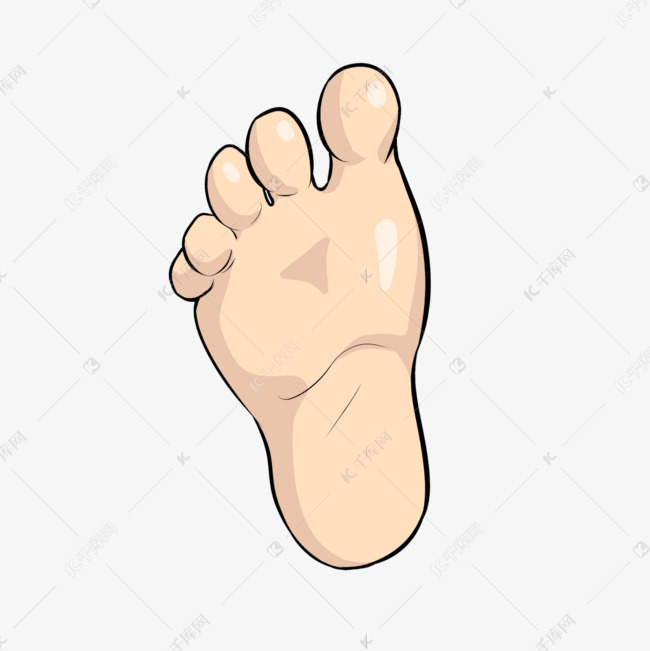 卡通脚剪贴画脚底素材图片免费下载-千库网