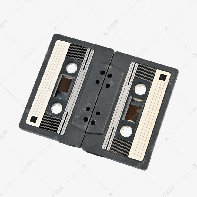 白色复古卷轴盒式磁带素材图片免费下载-千库网