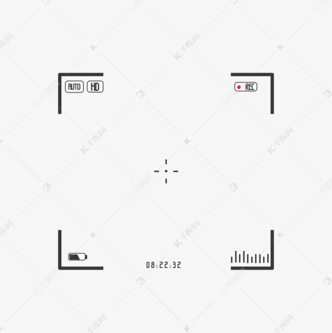 相机边框摄像机录制素材图片免费下载-千库网
