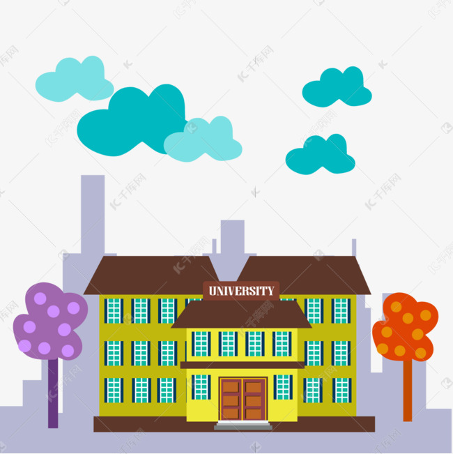大学学校矢量图素材图片免费下载-千库网