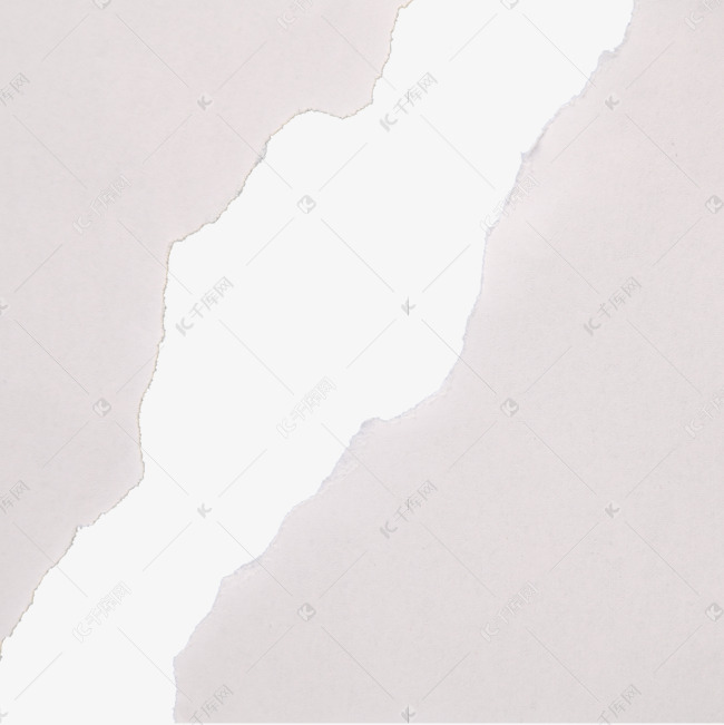 白色书写空白纸张撕裂素材图片免费下载-千库网