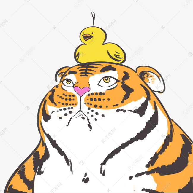 新年的老虎表情包虎年素材图片免费下载-千库网