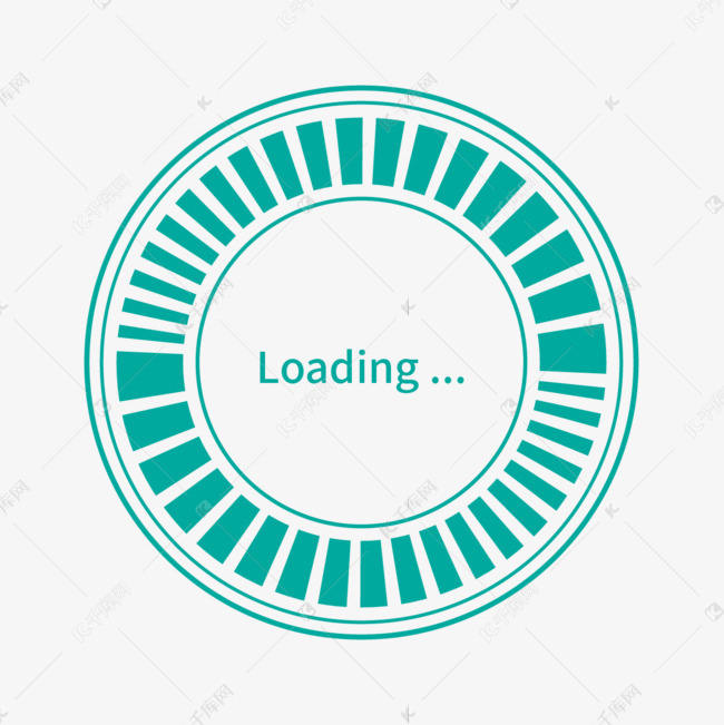 绿色纯色圆形加载页面等待图标标签素材图片免费下载-千库网