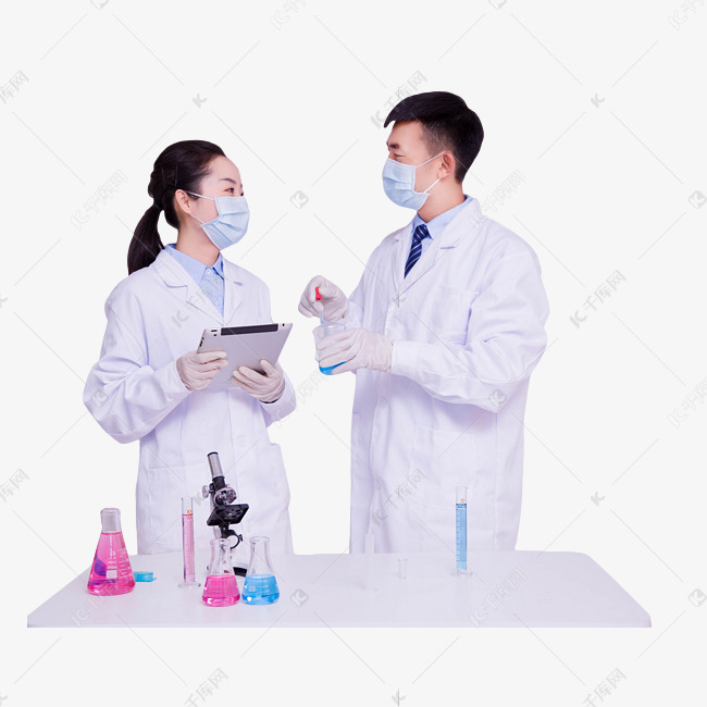 科研实验研究人员科学显微镜素材图片免费下载-千库网