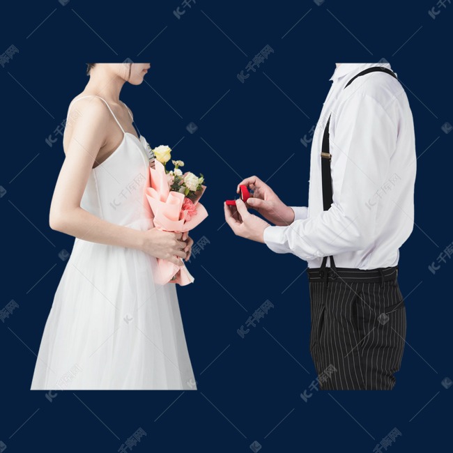 婚礼白天求婚人物室内钻戒素材图片免费下载-千库网