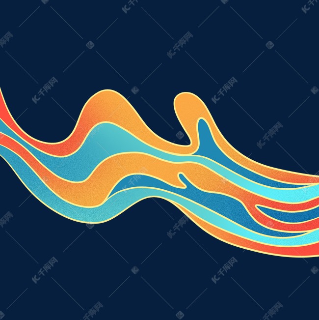 新中式国潮风彩色祥云边框素材图片免费下载-千库网