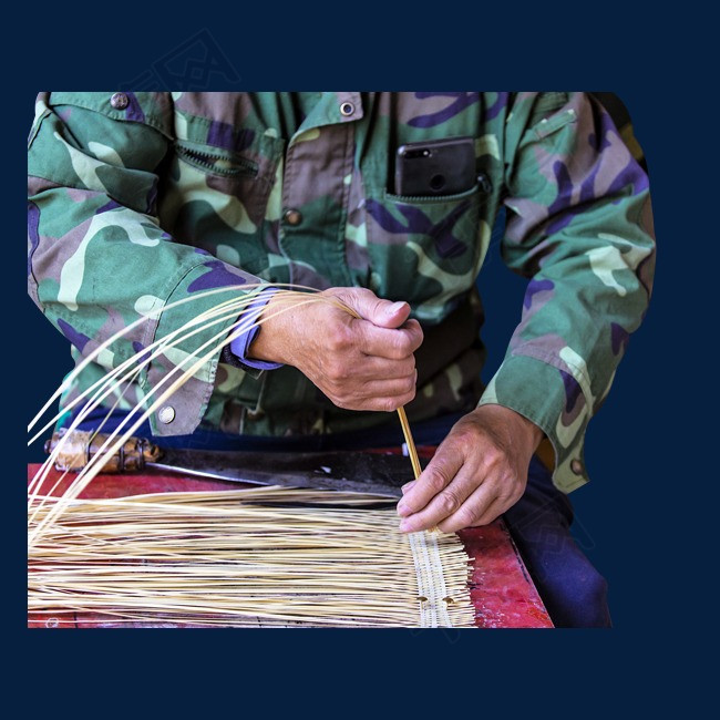 非物质文化男人在做竹编素材图片免费下载-千库网