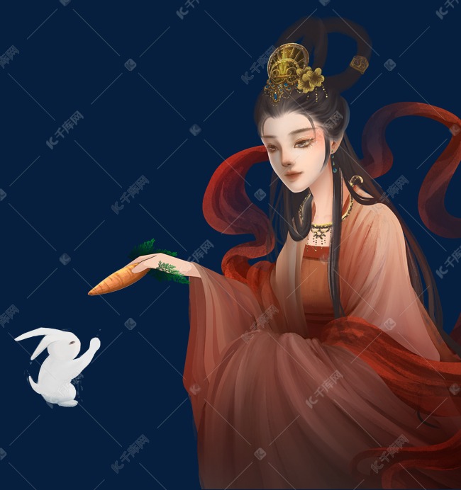 四大名著西游记嫦娥素材图片免费下载-千库网