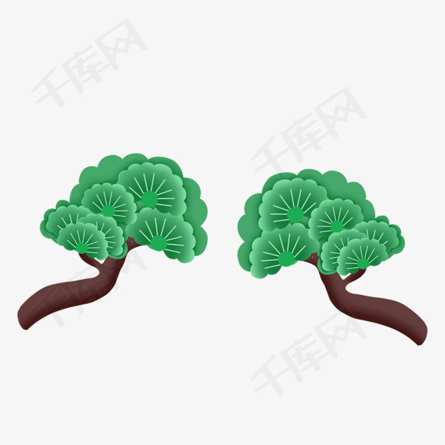 植物松树树枝素材图片免费下载-千库网