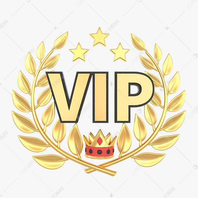 3d立体vip标识C4D素材图片免费下载-千库网