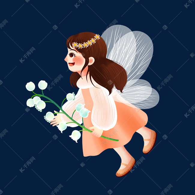 春天春姑娘花仙子精灵素材图片免费下载-千库网