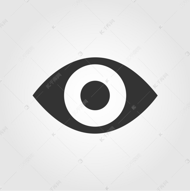 Eye icon, flat design素材图片免费下载-千库网