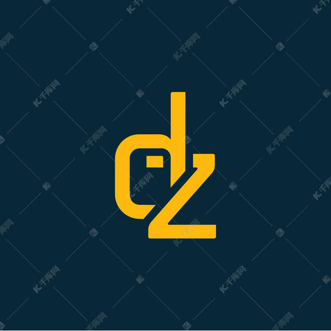 连接的标识与字母 Dz素材图片免费下载-千库网