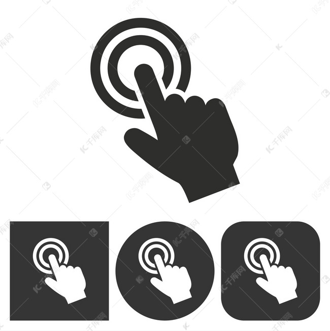 触摸-矢量图标.素材图片免费下载-千库网