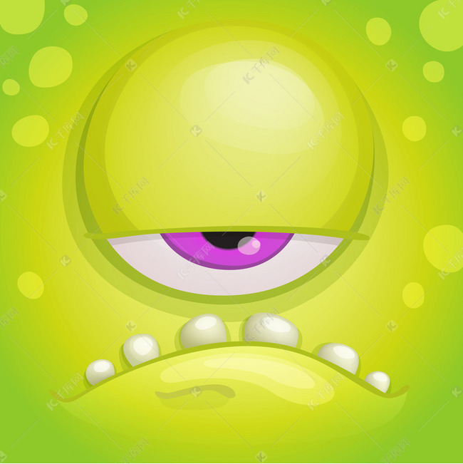 Cartoon Monster face素材图片免费下载-千库网