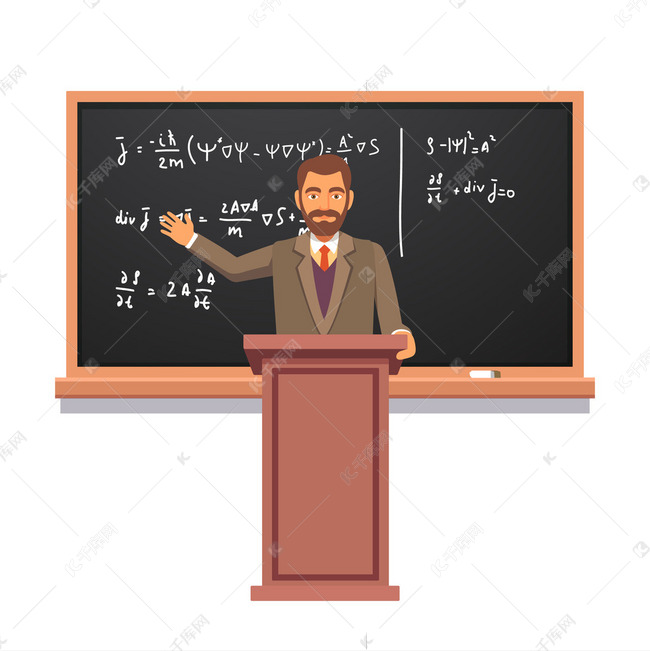 University professor standing at rostrum素材图片免费下载-千库网