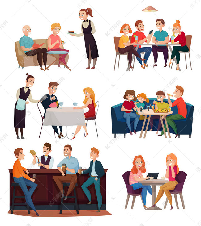 餐馆和酒吧访客设置素材图片免费下载-千库网