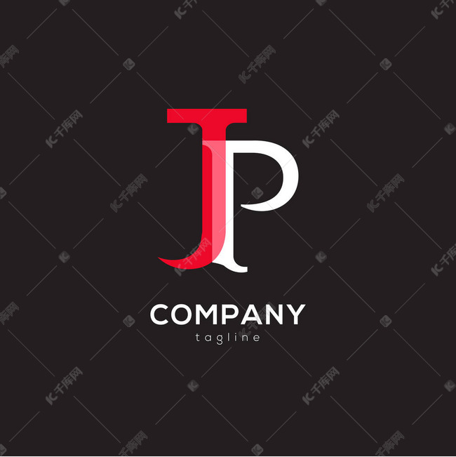 连接的标识与字母 Jp素材图片免费下载-千库网