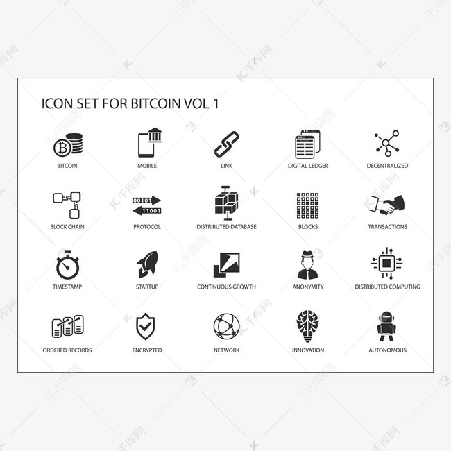 比特币矢量图标素材图片免费下载-千库网