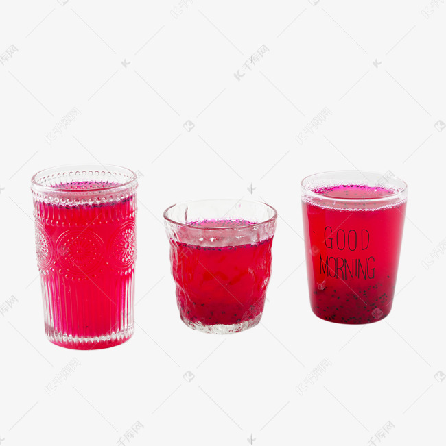 红心火龙果汁饮料素材图片免费下载-千库网