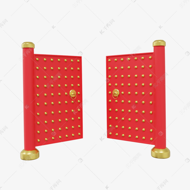 3DC4D立体开门红素材图片免费下载-千库网