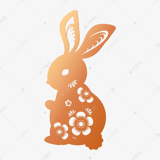新年剪纸兔子素材图片免费下载-千库网